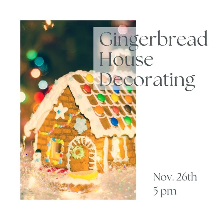 Gingerbread House Decorating Workshop: Nov. 26th 5pm - events ...